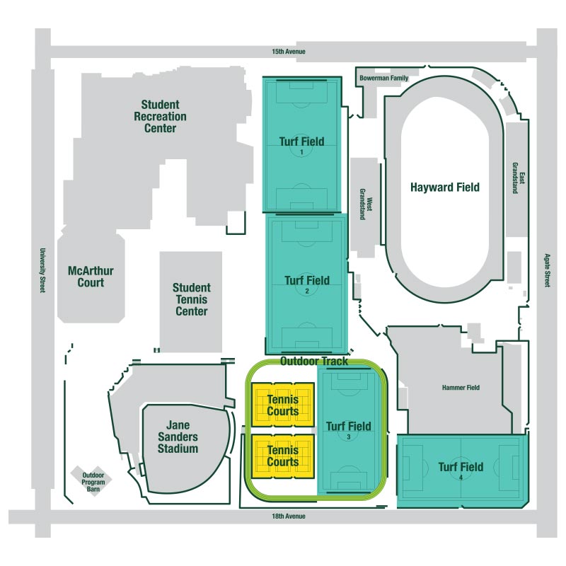 U Of O Map